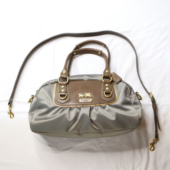 Coach | Bags | Coach Amanda Silk Handbag G8712927 | Poshmark